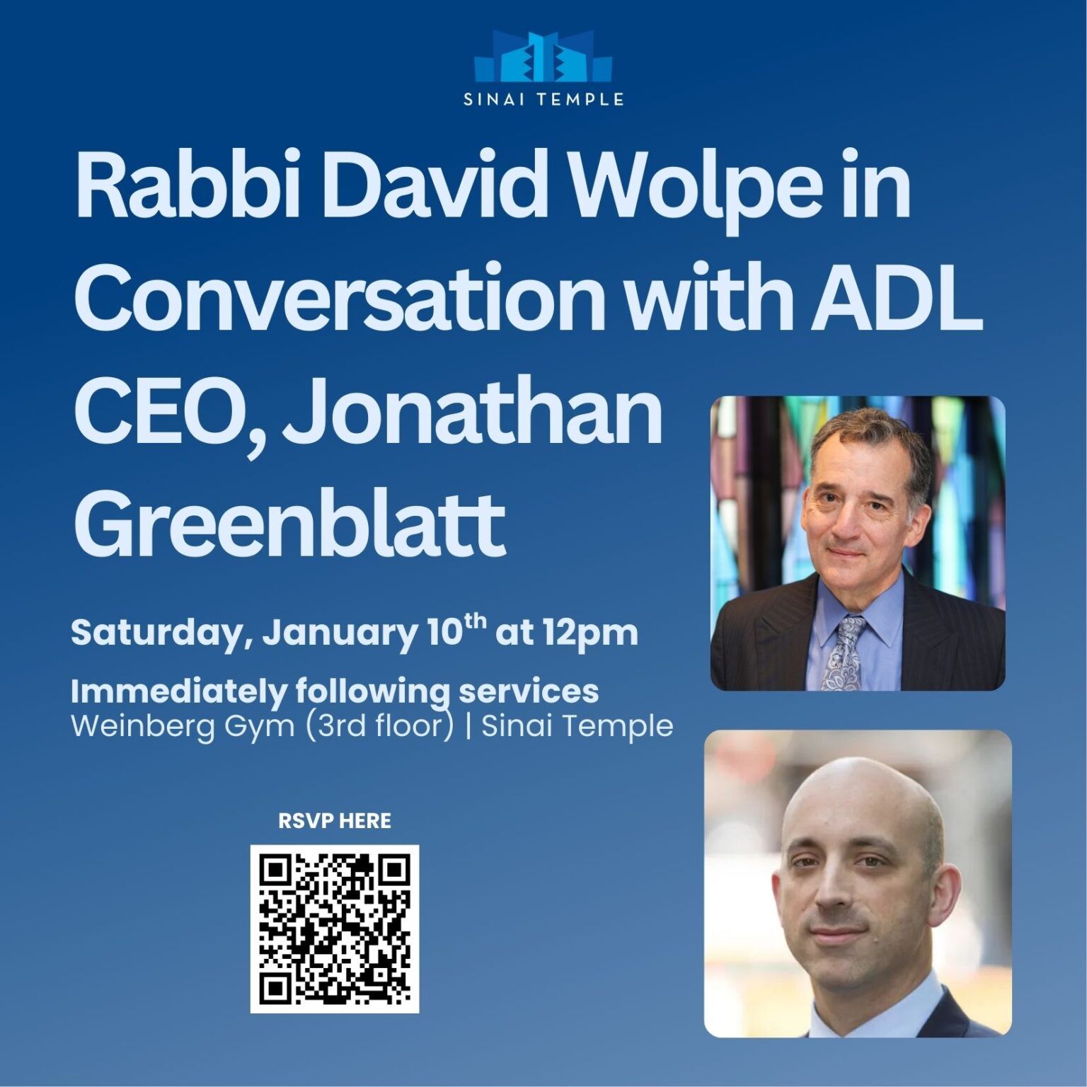 Rabbi David Wolpe in Conversation with ADL CEO, Jonathan Greenblatt ...